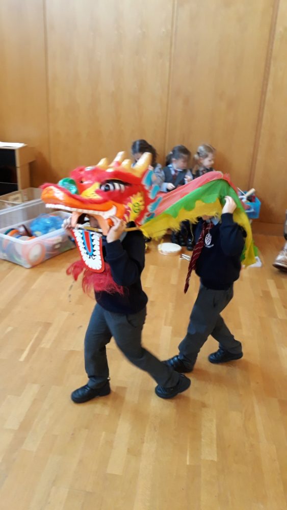Reception pupils celebrate Chinese New Year - King's St Alban's