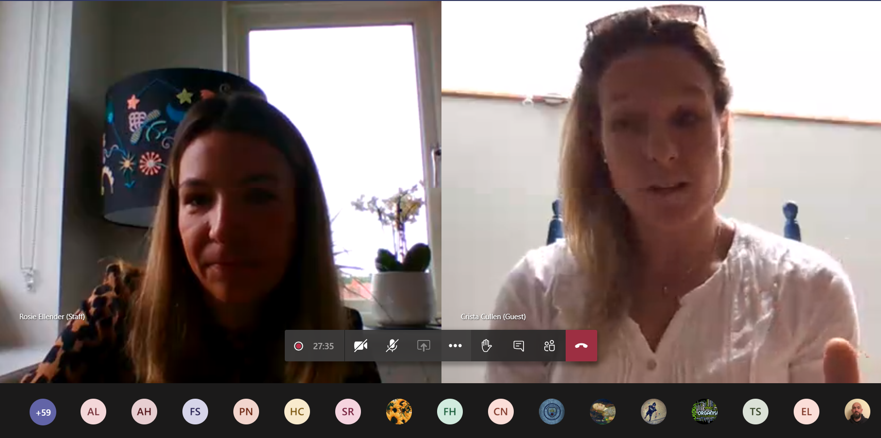 Crista Cullen talks (virtually) at King's! - King's Worcester