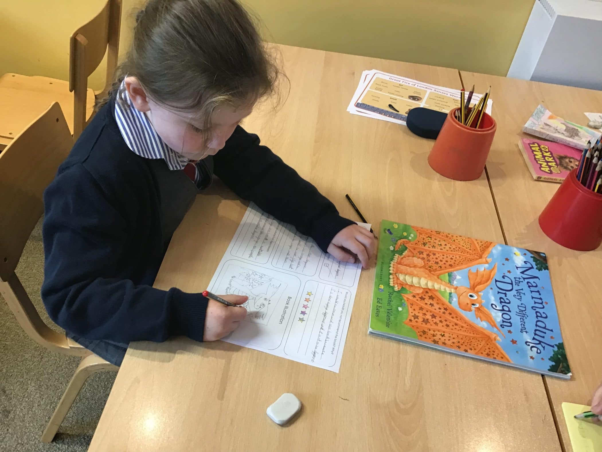 Pre-Prep dive into 'Be a Bookworm' week. - King's St Alban's