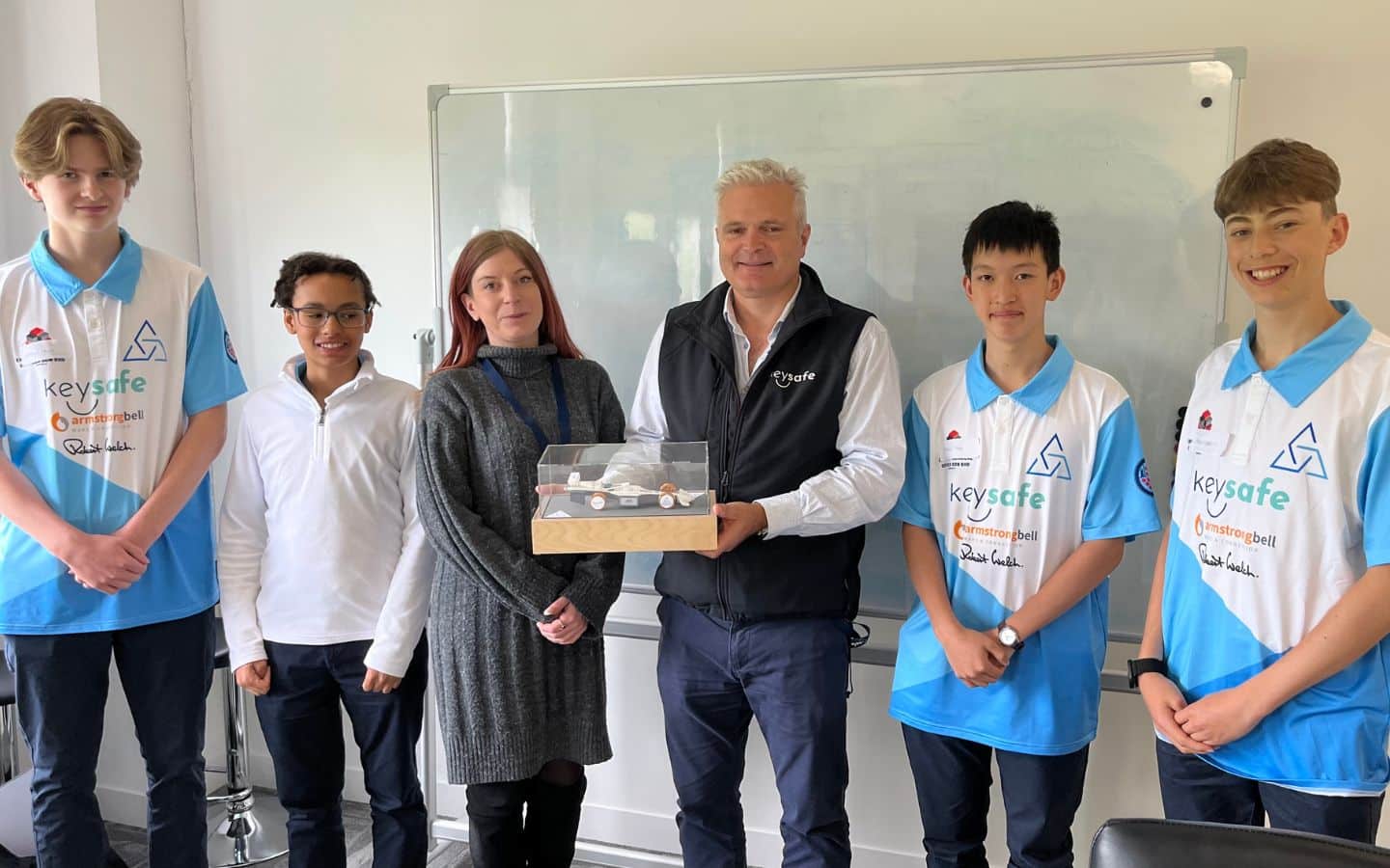 F1 In Schools team ‘Prism Racing’ Visit ‘Keysafe’ in Worcester - King's ...
