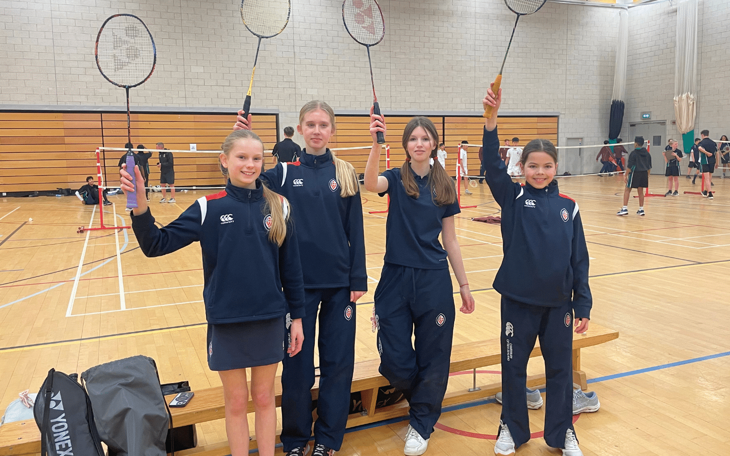 U16 Girls' Badminton Team Represent Worcestershire